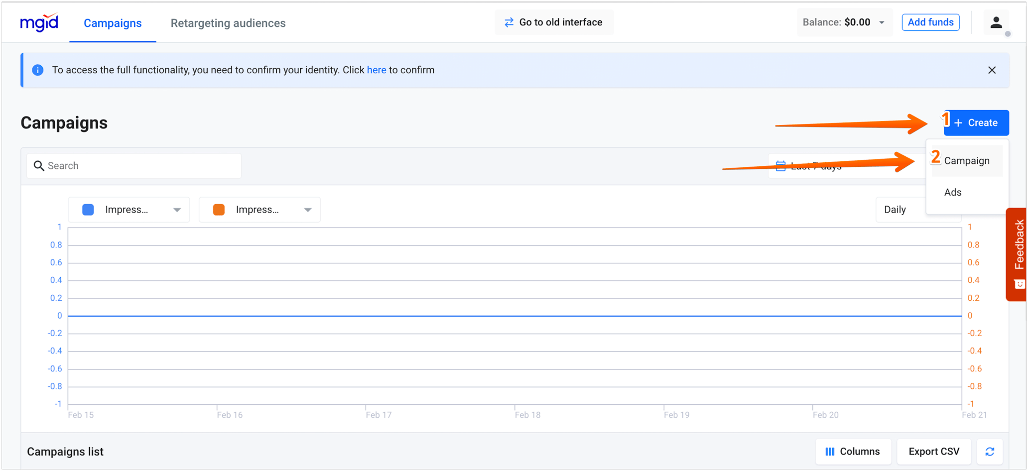 Kochava Tracker Integration in MGID Ads